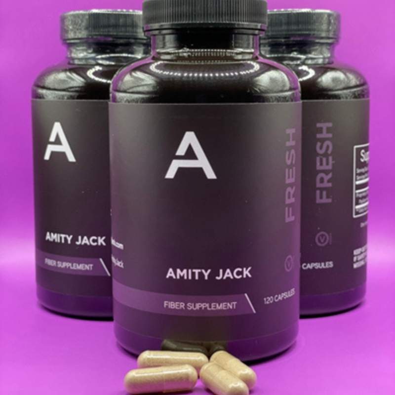 Daily Fiber Pill Supplement | Amity Jack Fresh | 120 ct.